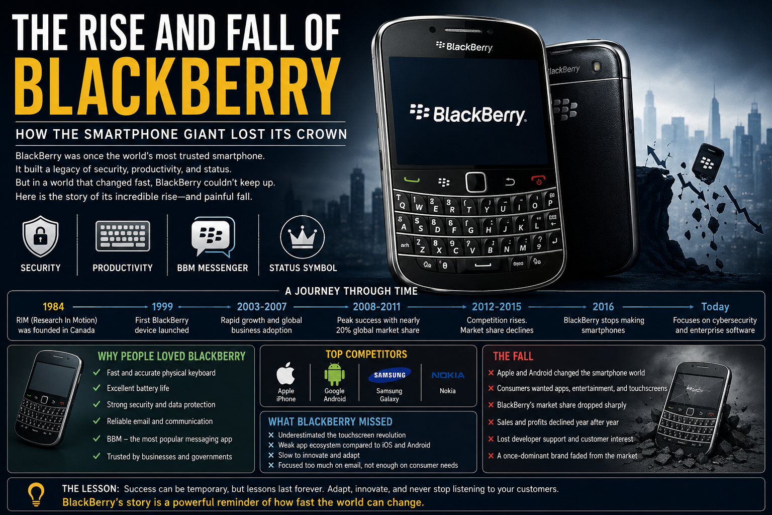 Rise and Fall of BlackBerry – A Corporate Lesson- A Corporate Lesson ...